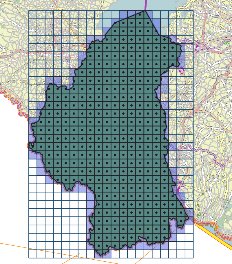 Meter grid | NextGIS Toolbox