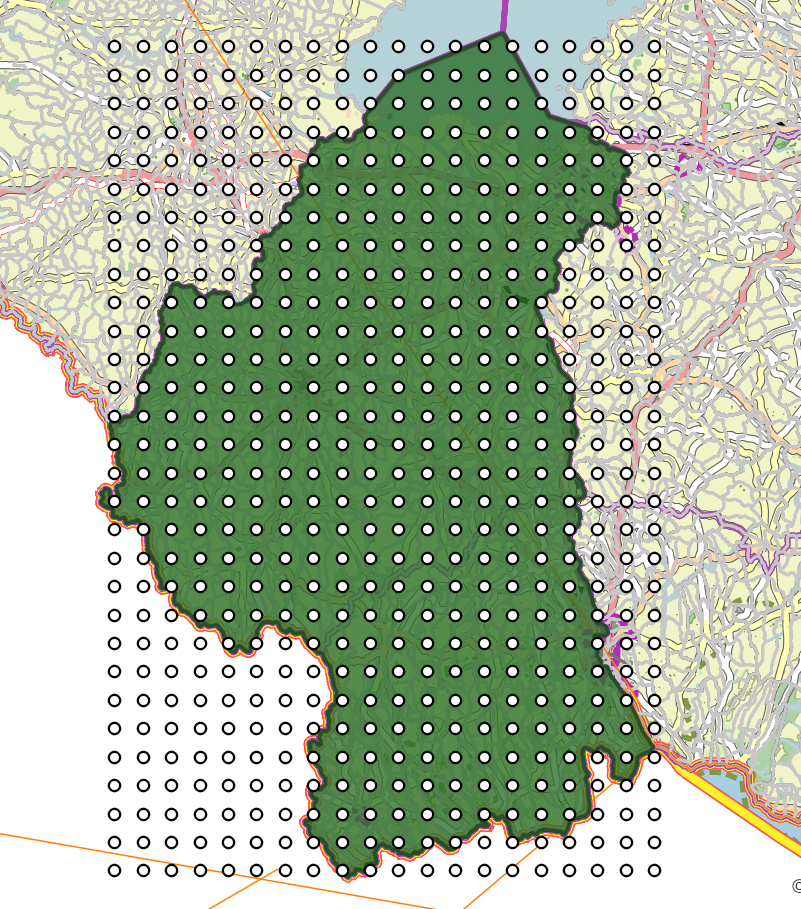 Meter grid — NextGIS Toolbox