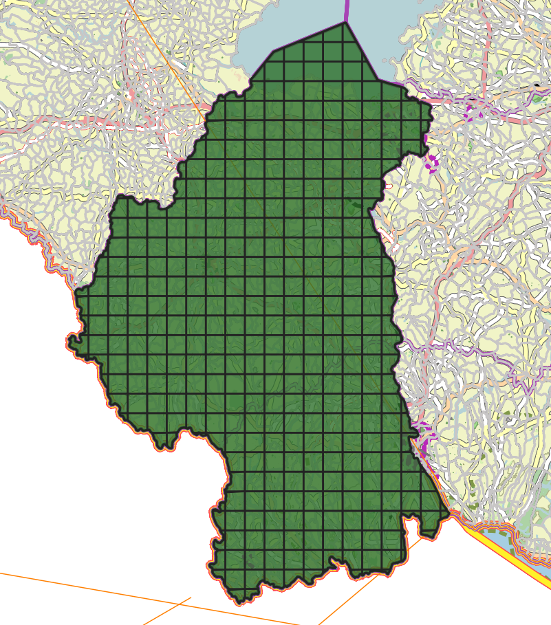 Meter grid | NextGIS Toolbox