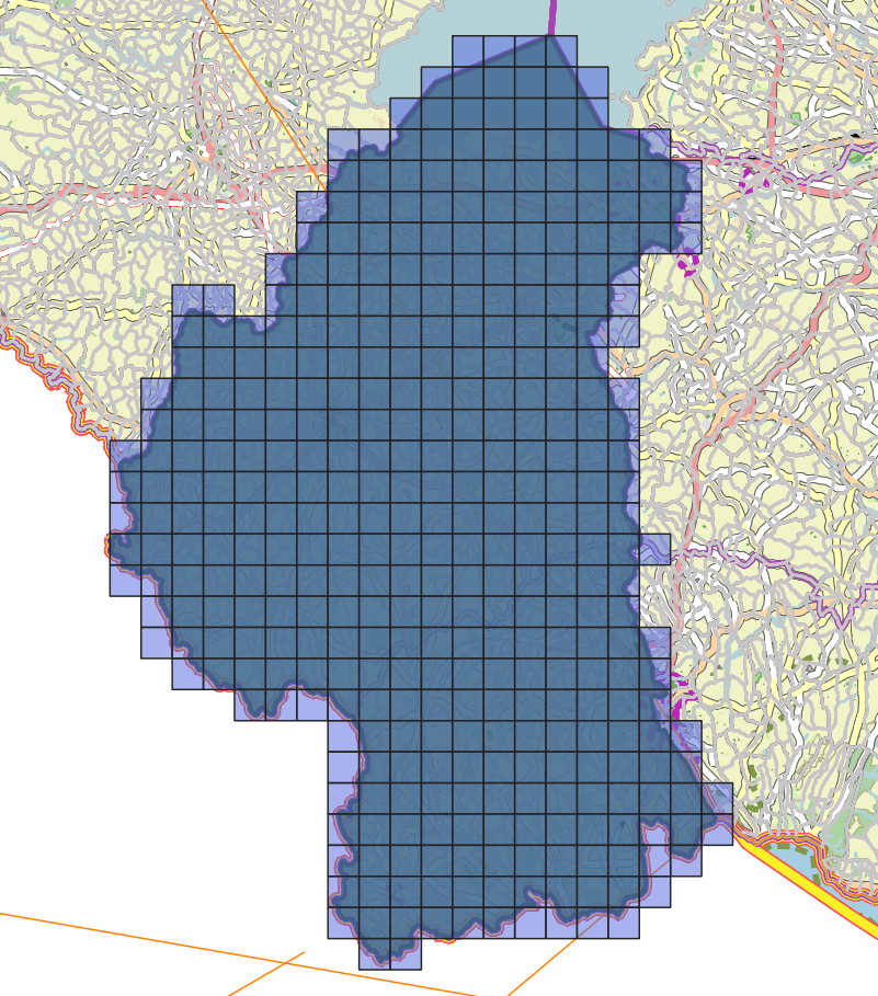 Meter grid — NextGIS Toolbox